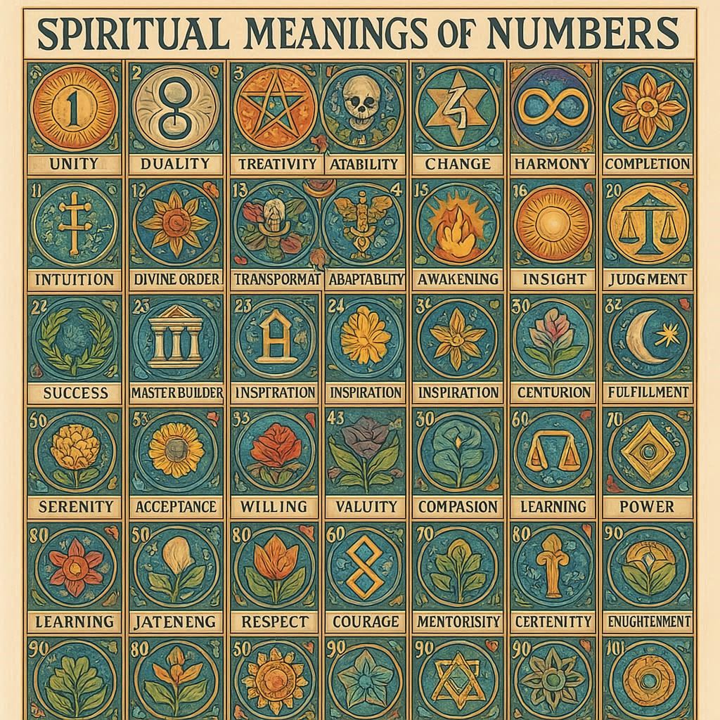 A Comprehensive Guide to the Spiritual Meaning of Numbers 1 to 100 ...